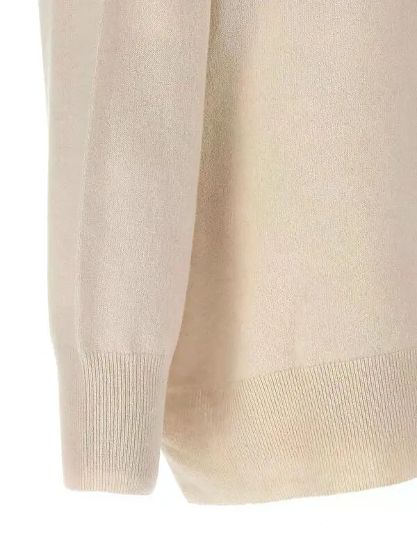 NUDE Wool V-neck Drop Shoulder Sweater