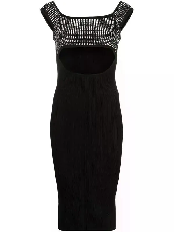 Giuseppe Di Morabito Stud-embellished Knitted Midi Dress
