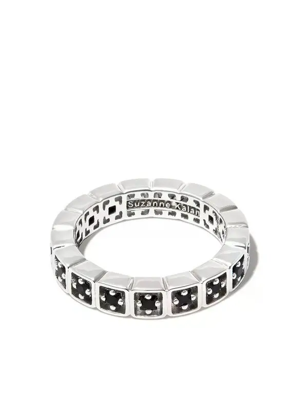 SUZANNE KALAN 18kt White Gold Mini Sapphire Ring - Silver