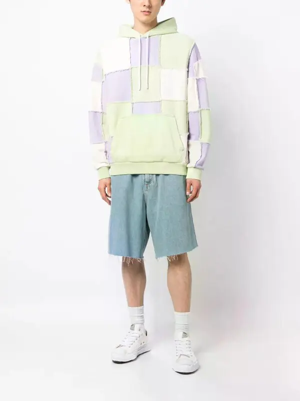 COUNTY OF MILAN Marcelo Burlon Patchwork Cotton Hoodie