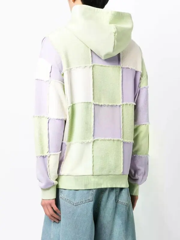 COUNTY OF MILAN Marcelo Burlon Patchwork Cotton Hoodie