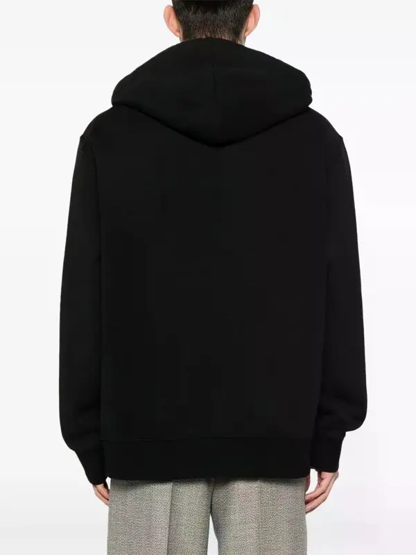 LANVIN Logo-embroidered Cotton Hoodie