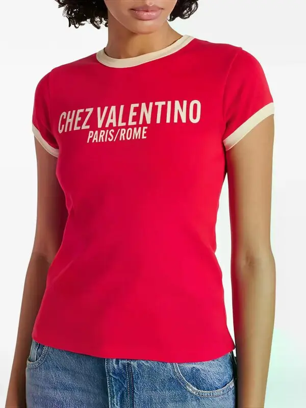 Valentino Garavani Chez Printed T-shirt - Red