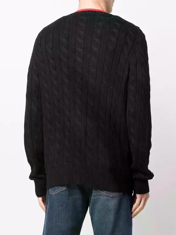 Polo Ralph Lauren Cable Knit Jumper - Black