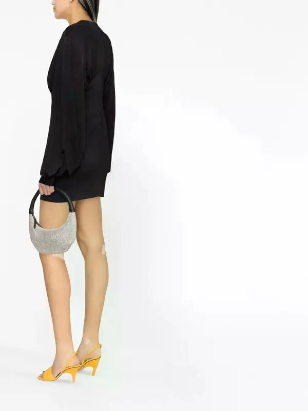 Attico Judy Split-sleeve Mini Dress