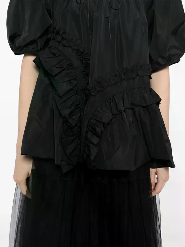 Cecilie Bahnsen Arabella Top With Lace-up Detail