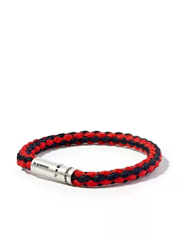 Le Gramme X Orlebar Brown Braided Bracelet