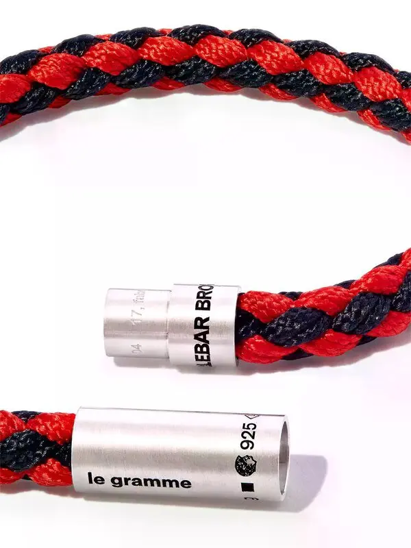 Le Gramme X Orlebar Brown Braided Bracelet