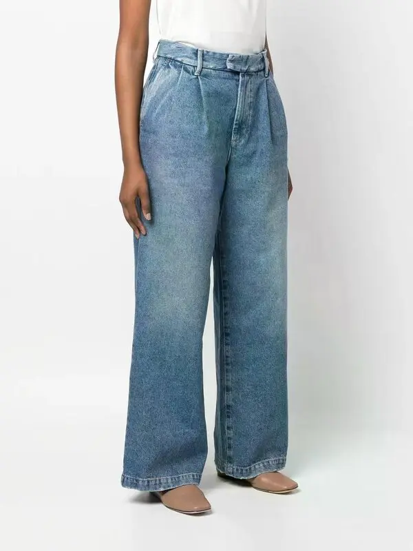 ARMARIUM Wide-leg Pleated Jeans