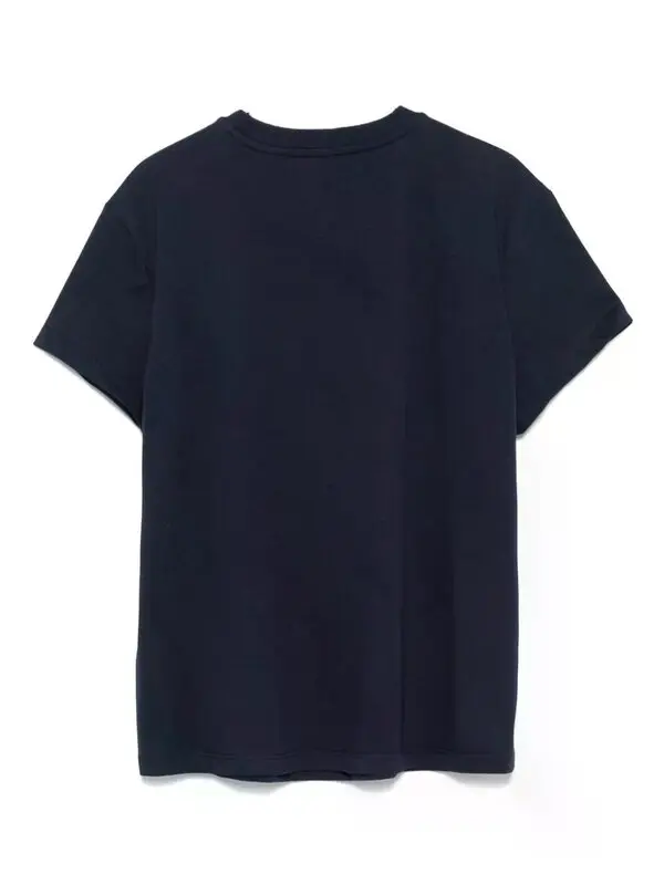 Patrizia Pepe Rubberised-logo T-shirt - Blue