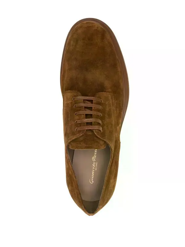 GIANVITO ROSSI Suede Derby Shoes