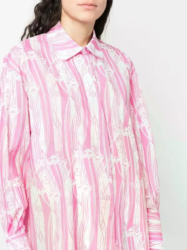 PATOU Abstract Print Mini Shirtdress