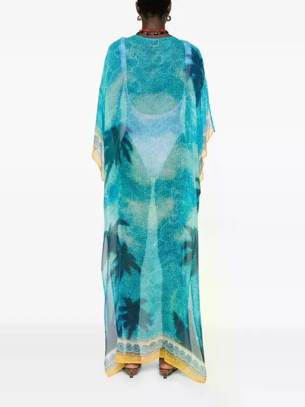 Casablanca Silk Chiffon Maxi Dress