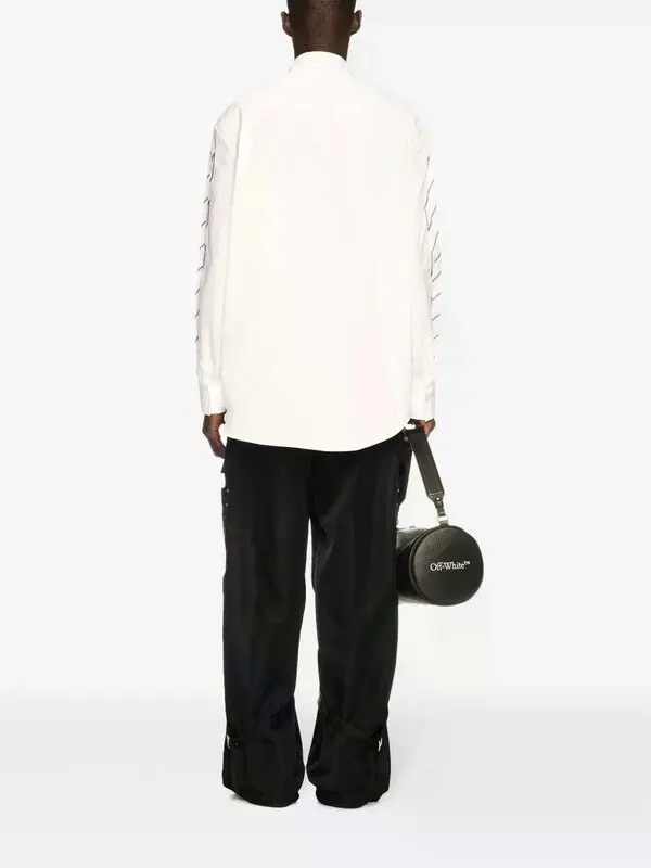 Off-White Printed-sleeves Cotton Shirt