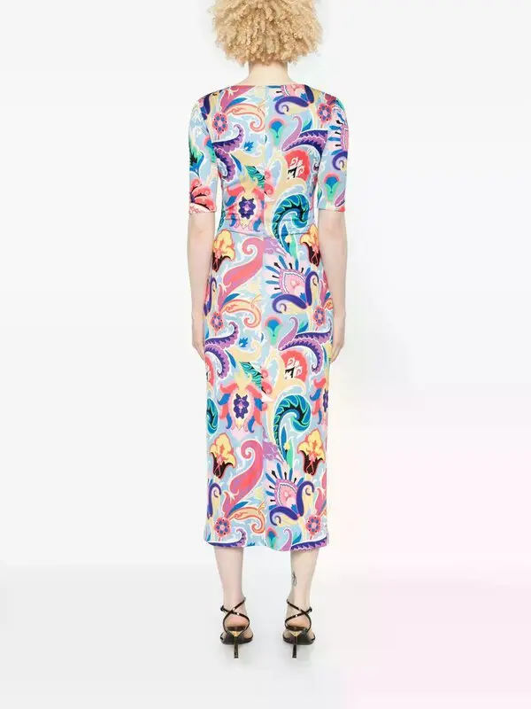 Etro Paisley Midi Dress