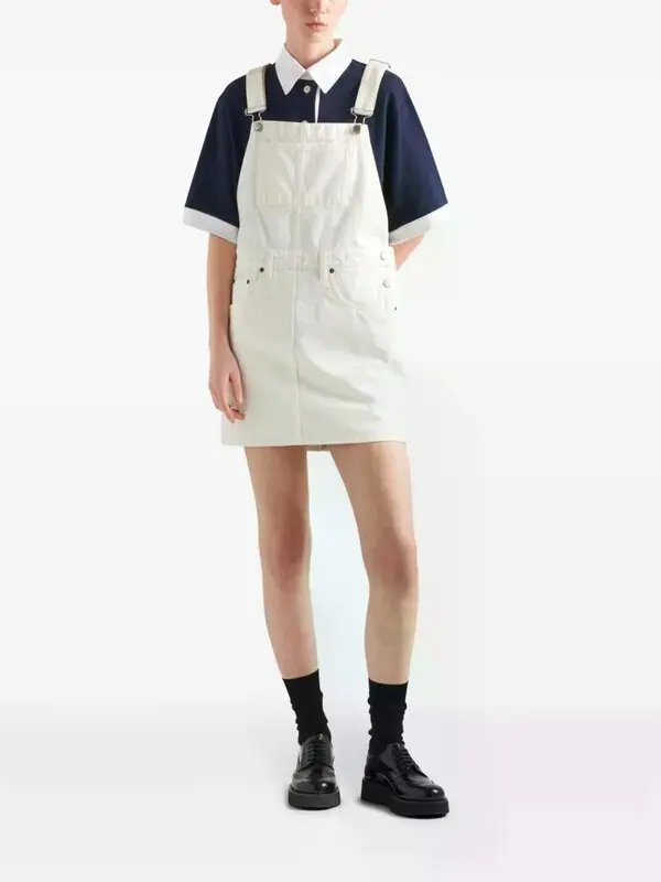 Prada Denim Overall Mini-dress