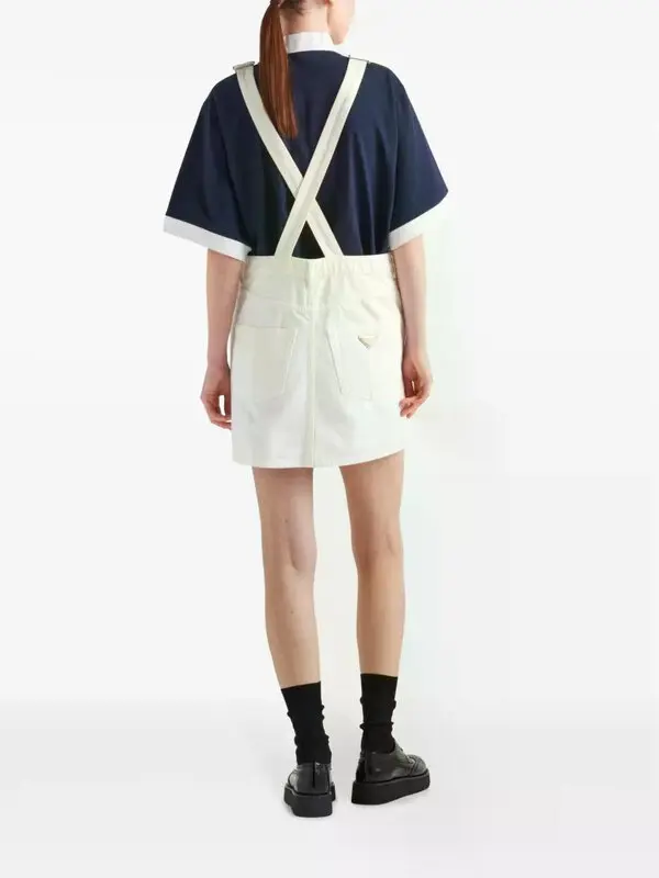 Prada Denim Overall Mini-dress