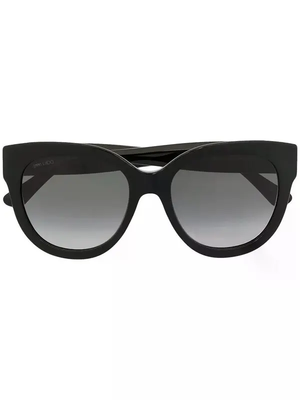 JIMMY CHOO Jill Square Frame Sunglasses - Black