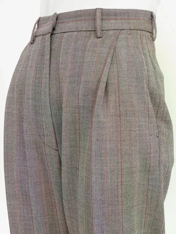 MAISON MARGIELA Pleated Cropped Trousers