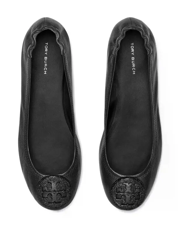 Tory Burch Minnie Logo-plaque Ballerina Flats