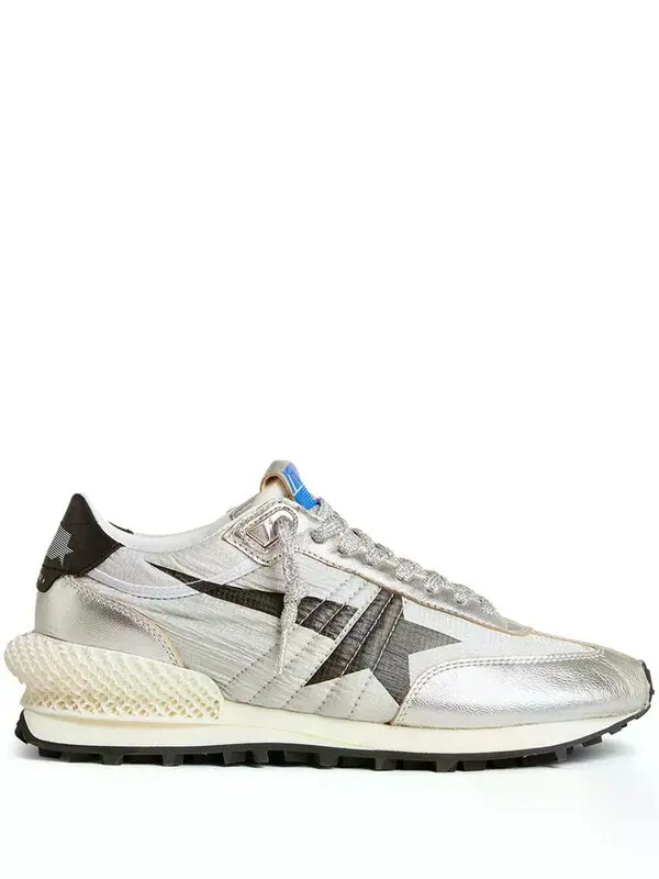 GOLDEN GOOSE Marathon Ripstop Nylon Sneakers - Silver