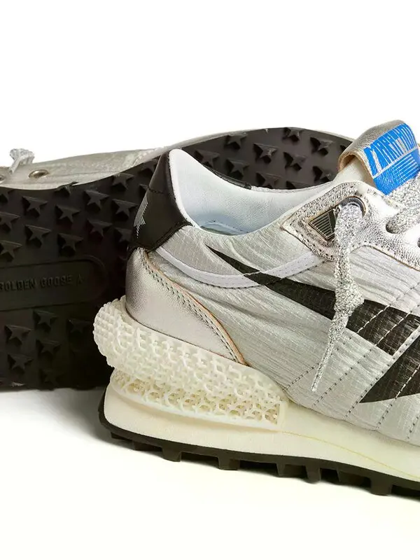 GOLDEN GOOSE Marathon Ripstop Nylon Sneakers - Silver