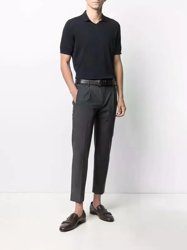 DRUMOHR Short-sleeve Knit Polo Shirt