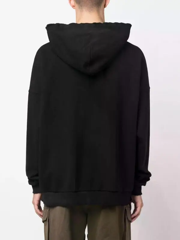 Palm Angels Logo-embroidered Cotton Hoodie
