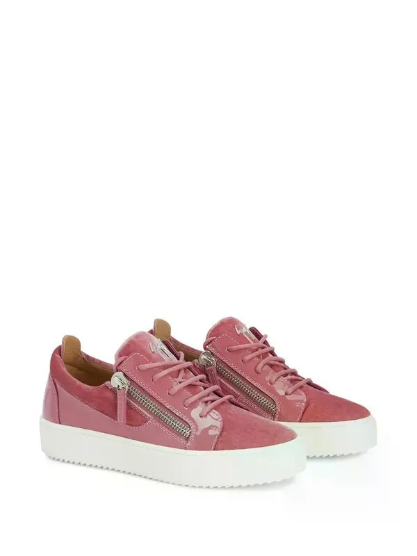 GIUSEPPE ZANOTTI Gail Velvet Sneakers - Pink