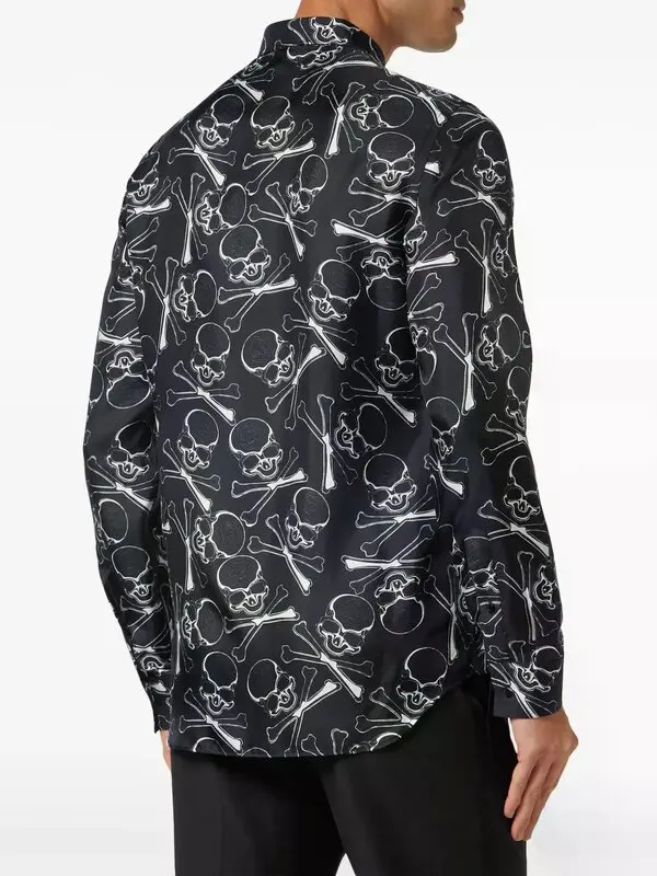 Philipp Plein Skull&bones Silk Shirt