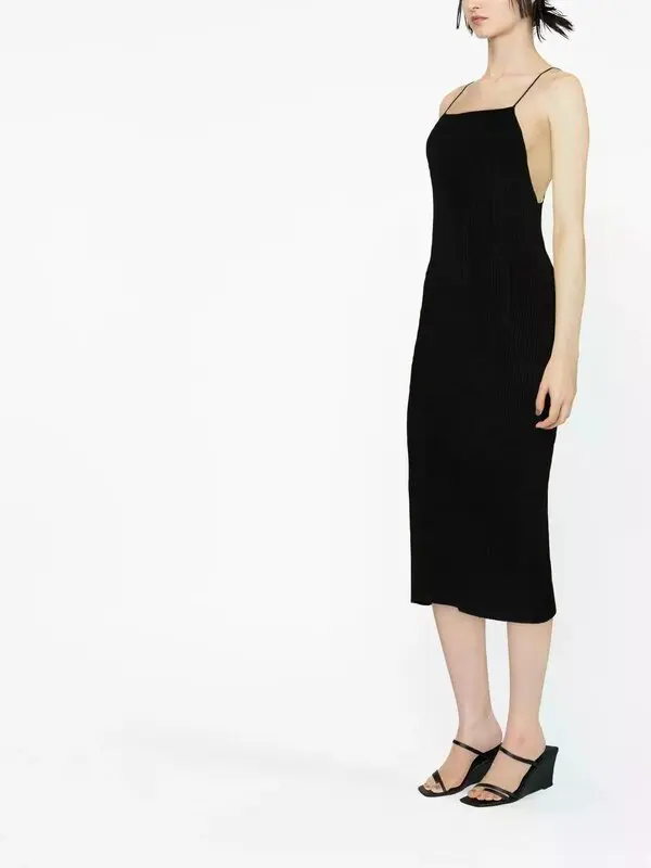 AERON Ribbed Knit Midi Dress
