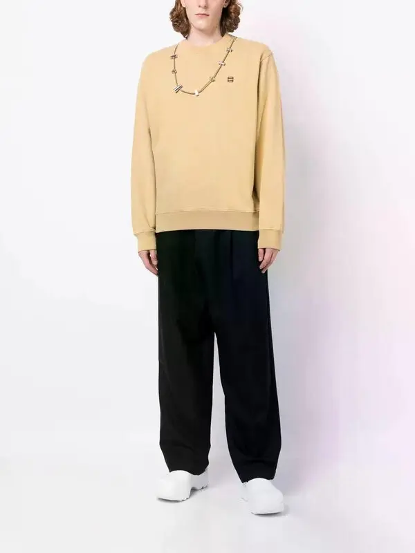 AMBUSH Stopper-detail Cotton Sweatshirt - Brown