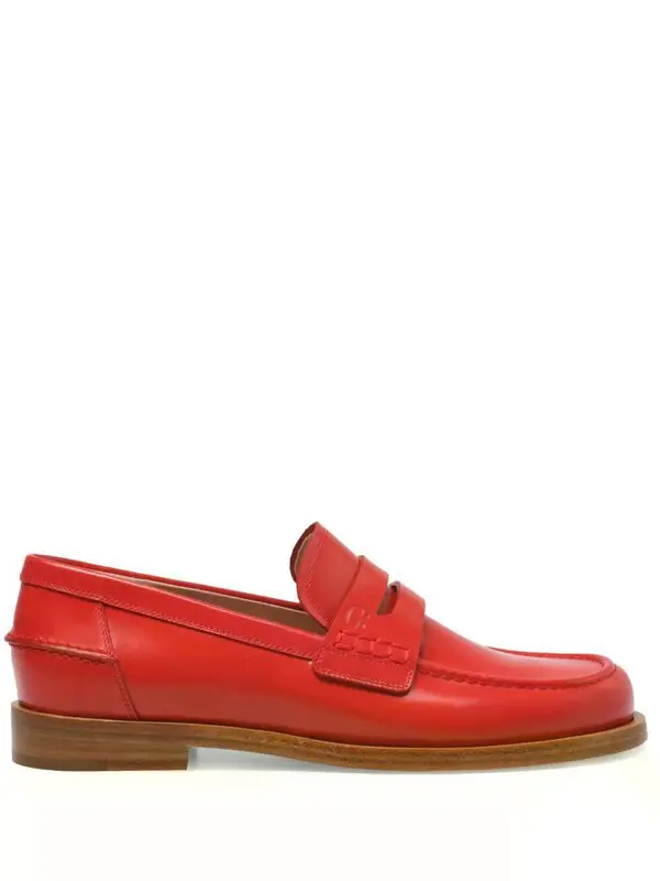 GIANVITO ROSSI Michael Loafers - Red