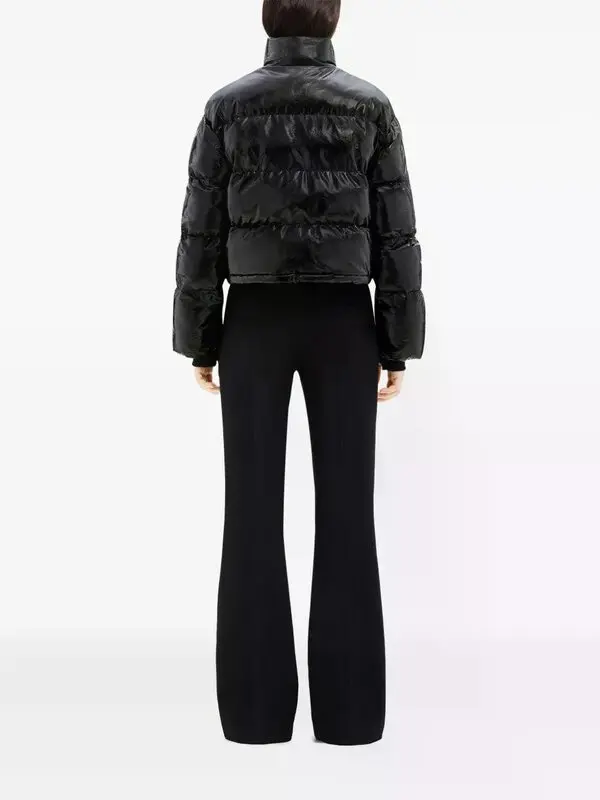 COURREGES Vinyl Logo-print Padded Jacket