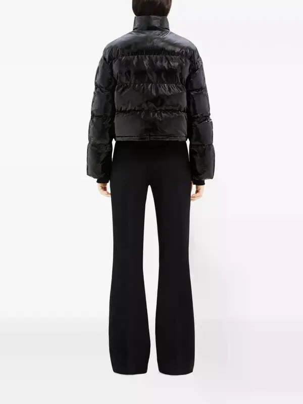 COURREGES Vinyl Logo-print Padded Jacket