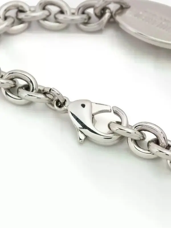 Dsquared2 Logo Engraved Chain-link Bracelet