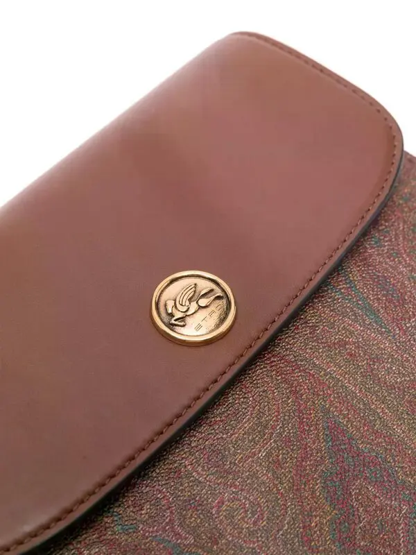 Etro Paisley Print Cross Body Bag - Brown