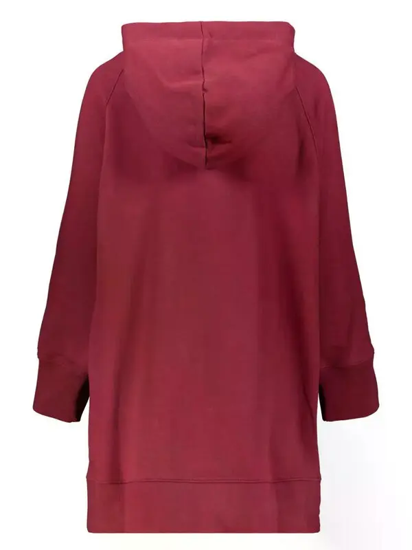 DONDUP Longline Cotton Hoodie - Red