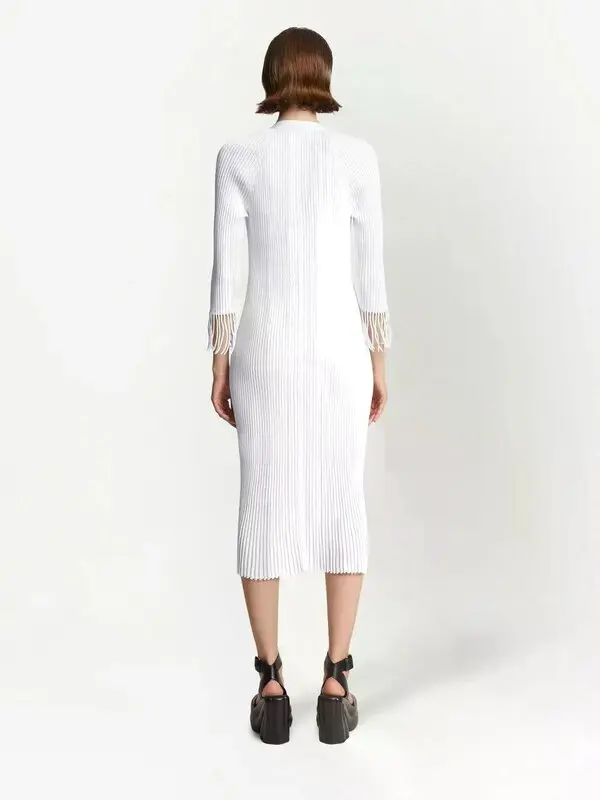 Proenza Schouler Ribbed-knit Buttoned Dress