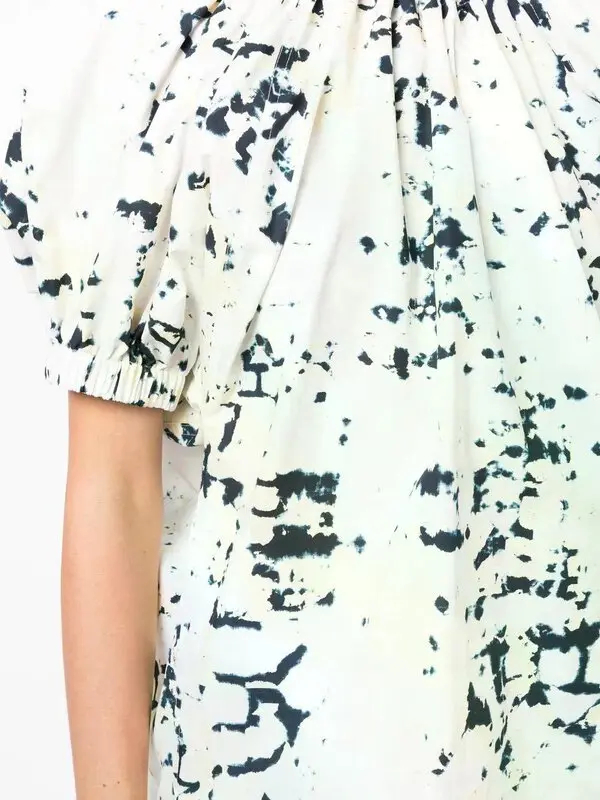3.1 Phillip Lim Kaleidoscope Puff-sleeve Blouse