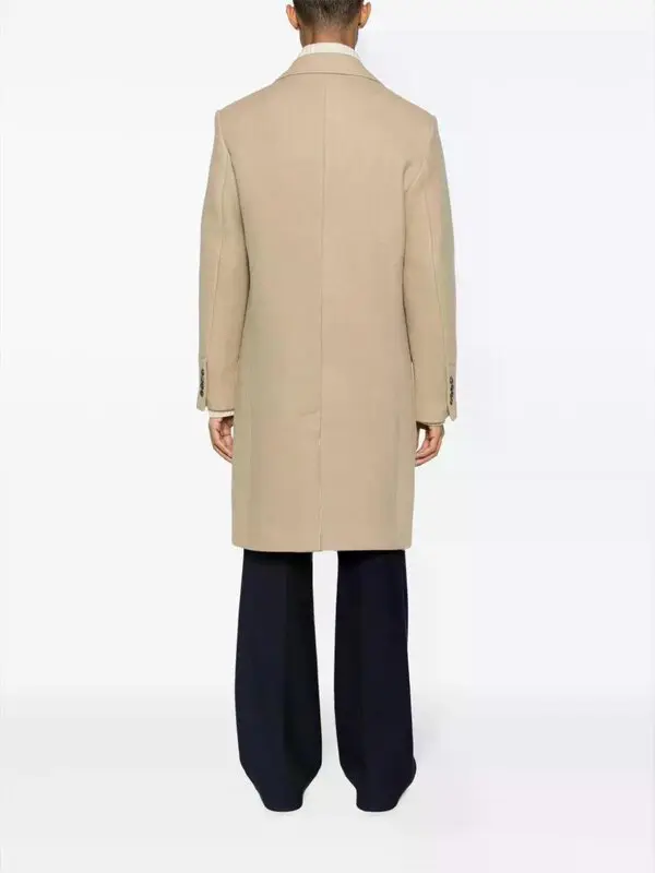 AMI Paris Virgin Wool Single-breasted Coat