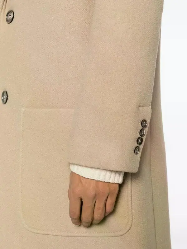 AMI Paris Virgin Wool Single-breasted Coat