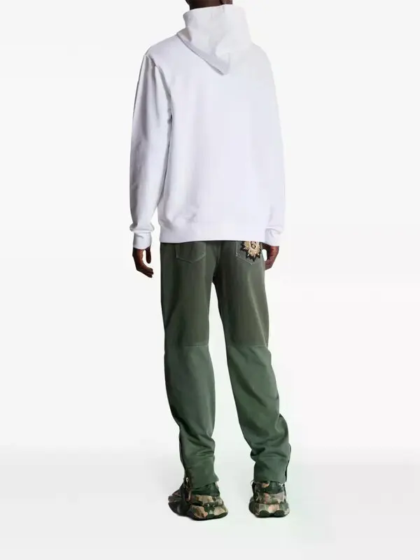 Balmain Embroidered Logo Hoodie - White