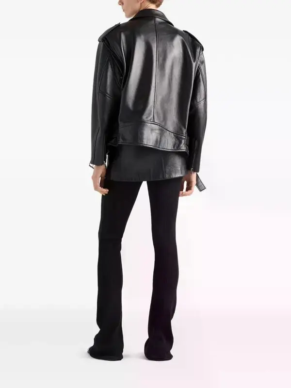 Prada Leather Mini Skirt