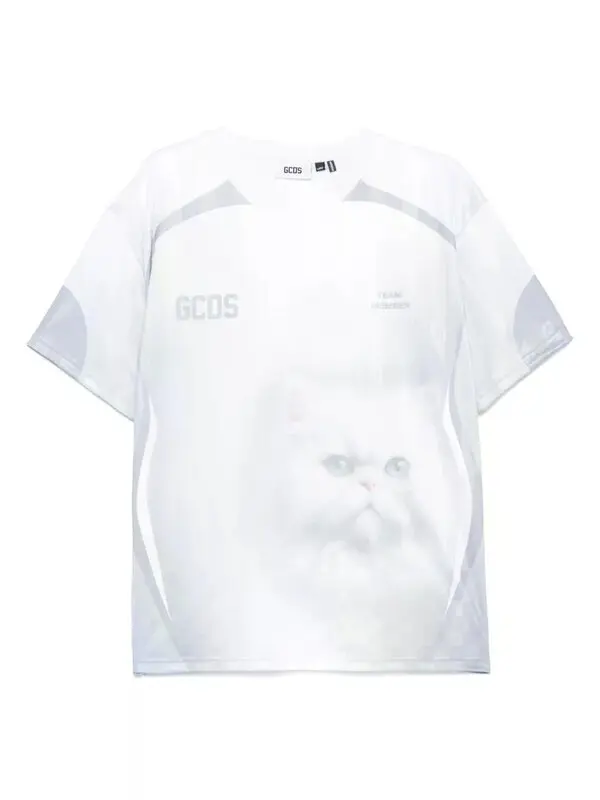 Gcds Cat Football T-shirt - Grey