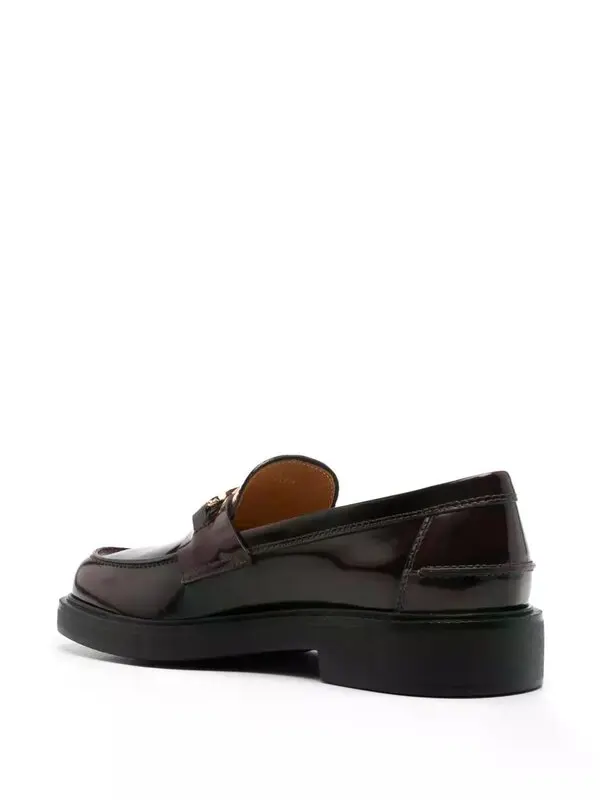 TOD'S Logo Plaque Loafers
