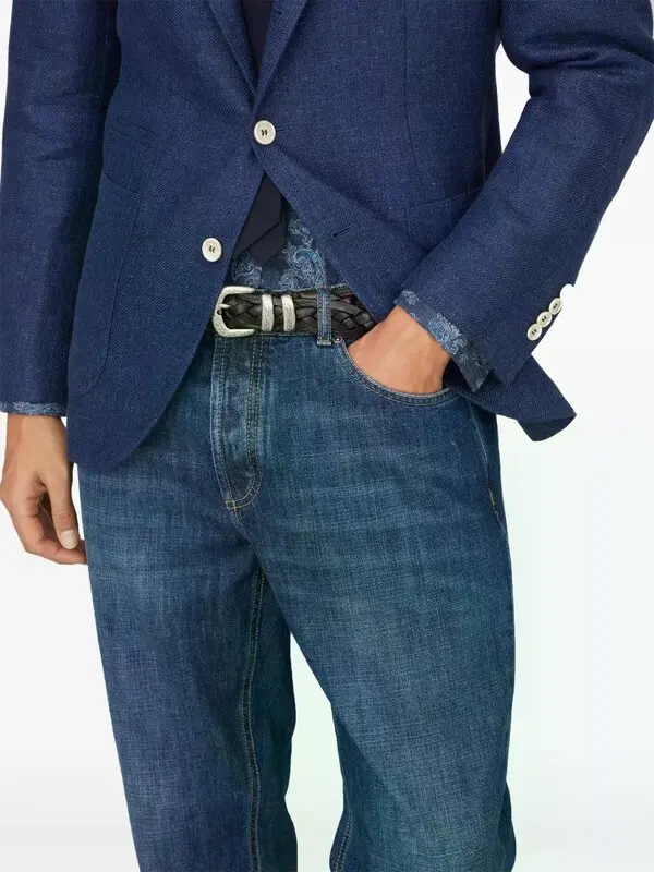 Brunello Cucinelli Braided Leather Belt