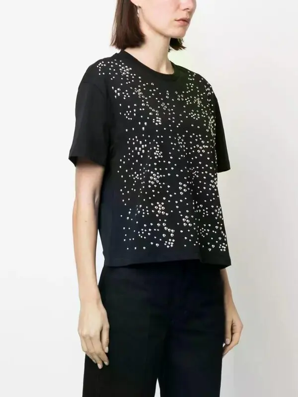 Rabanne Studded Short-sleeved T-shirt - Black