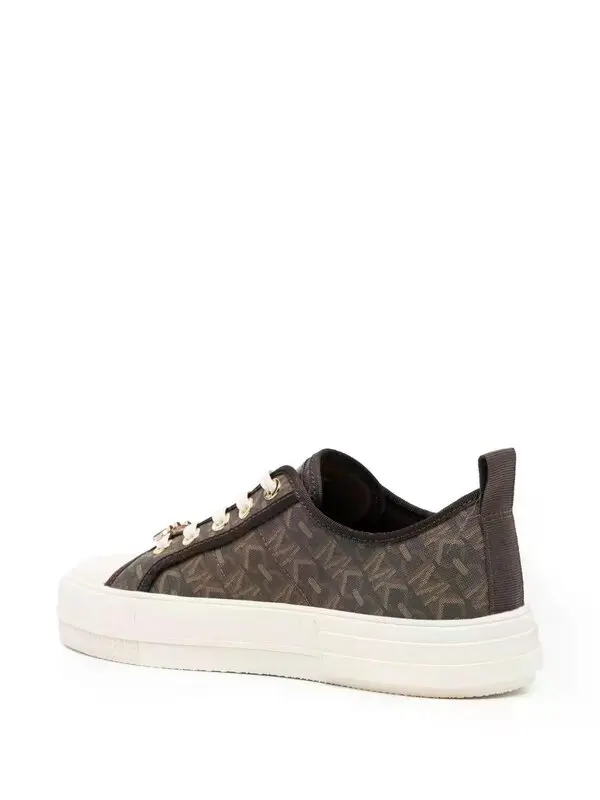 Michael Kors Logo Pattern Lace-up Sneakers