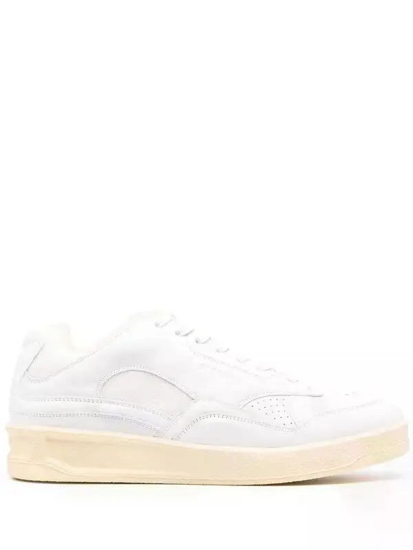 JIL SANDER Panelled Low-top Leather Sneakers